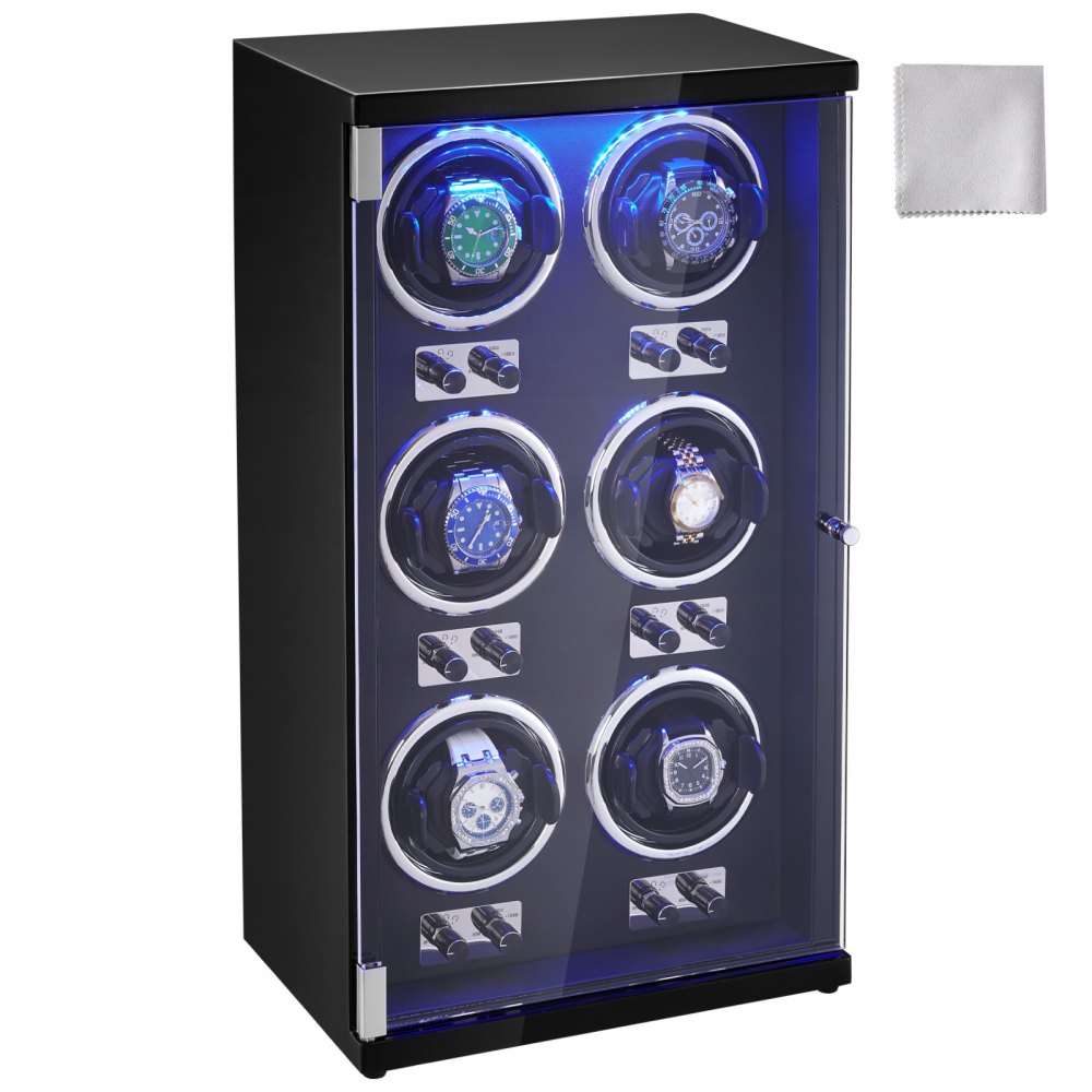 VEVOR Watch Winder, Watch Winder for 6 Men's and Women's Automatic ...