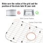 VEVOR Sink Protector Grid, 26"x14" Stainless Steel Sink Grates ...