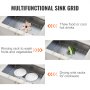 VEVOR Sink Protector Grid, 26"x14" Stainless Steel Sink Grates ...