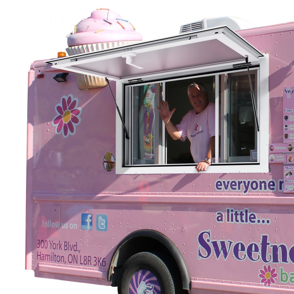 VEVOR 36"L x 24"W Concession Stand Serving Window Food Truck Service ...