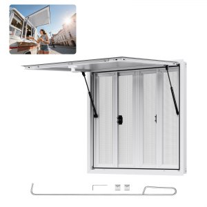 VEVOR Concession Window 92x92 cm, Aluminum Alloy Service Window for ...