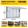 VEVOR Concession Window, 48 x 36 inch, Aluminum Alloy Food Truck ...