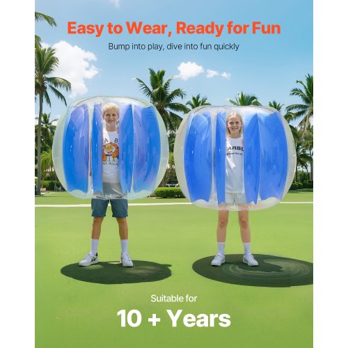 1-Pack 4FT/1.2M Inflatable Bumper Balls PVC Body Sumo Zorb Ball Outdoor ...