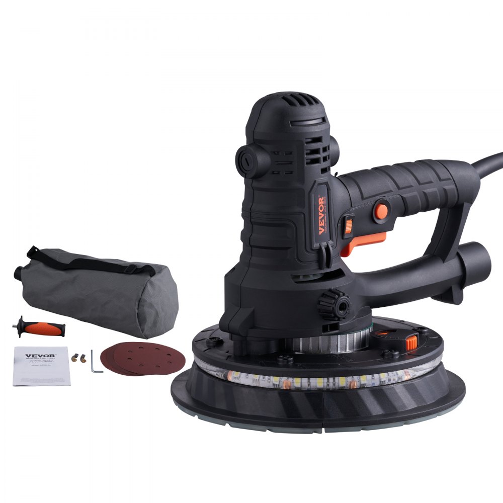 VEVOR Drywall Sander 800W Brush Motor 1200-2300RPM Variable Speed ...
