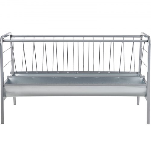 VEVOR Livestock Hay Feeder 2 in 1 Grain & Hay Feeder 80 Gallons for ...