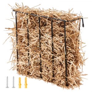 VEVOR Livestock Hay Feeder 24 Gallons Wall Mounted Goat Hay Rack for ...