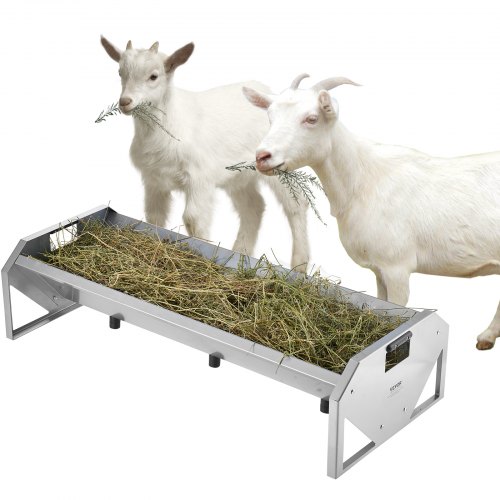 VEVOR Livestock Feeding Trough 22 Gallon Capacity 45" Goat Feeder for ...