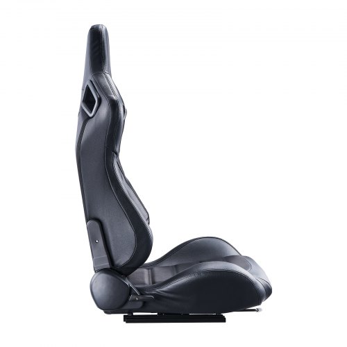 2 Set Racing Seat Adjustable Racing Chair with PVC Leather & Q235B ...