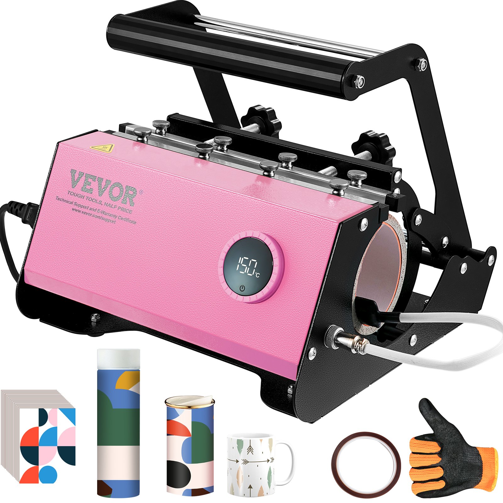 VEVOR Mug Heat Press, 11-30oz Tumbler Heat Press Machine, Sublimation ...