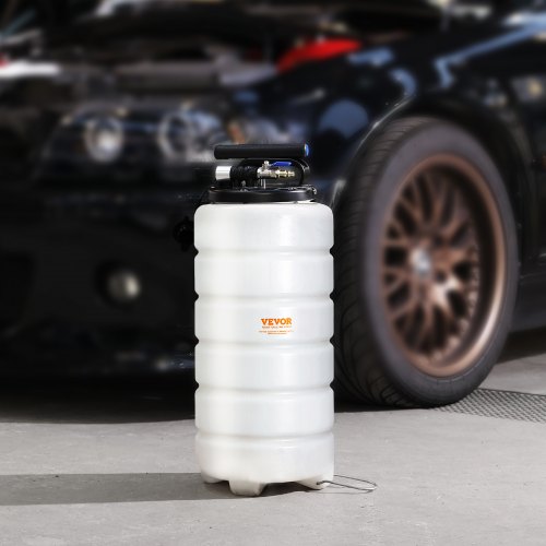 VEVOR Fluid Extractor, 4 Gallons (15 Liters), Pneumatic/Manual Oil ...