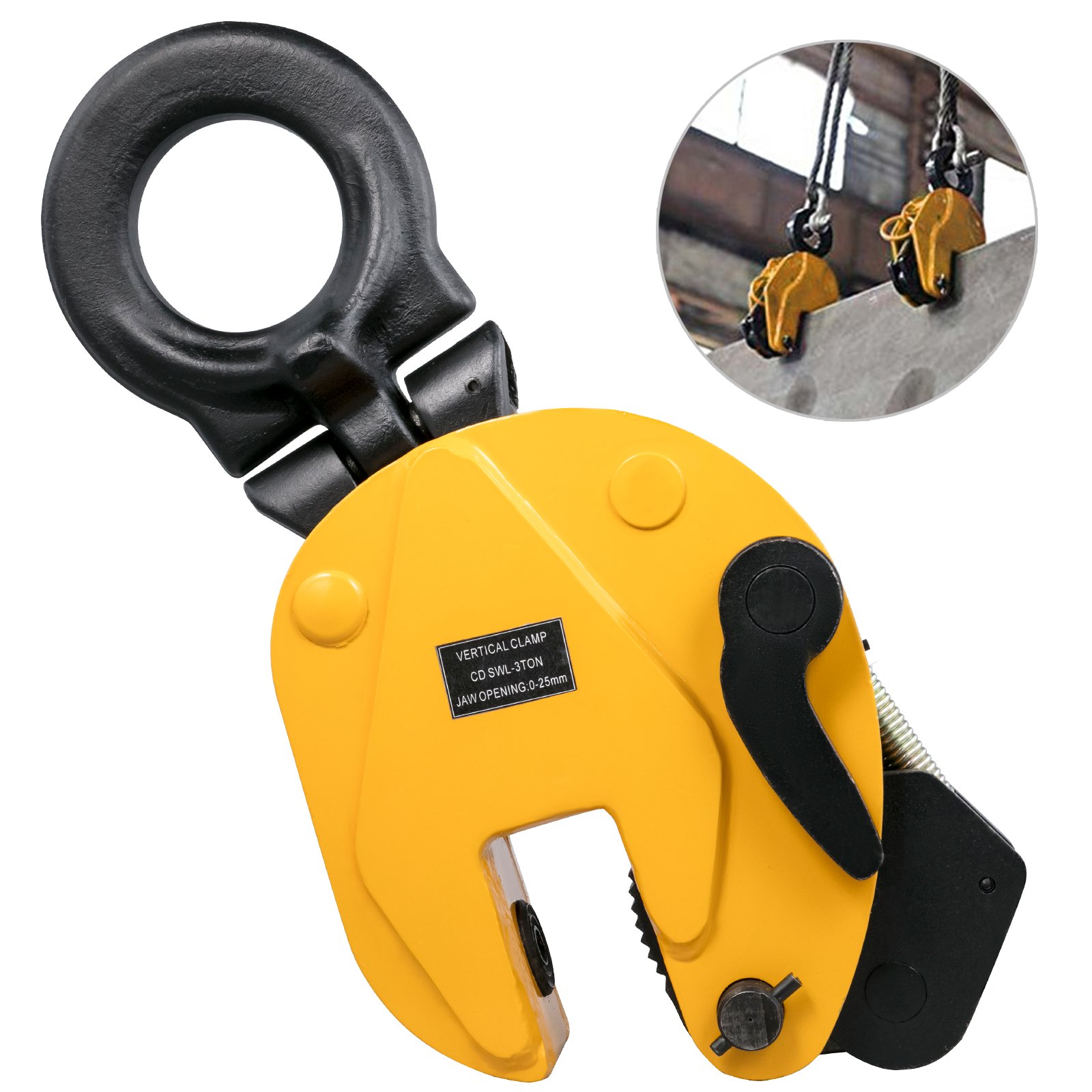 VEVOR Lifting Clamp 6600Lbs/3T, Working Load Vertical Plate Clamp 0 ...