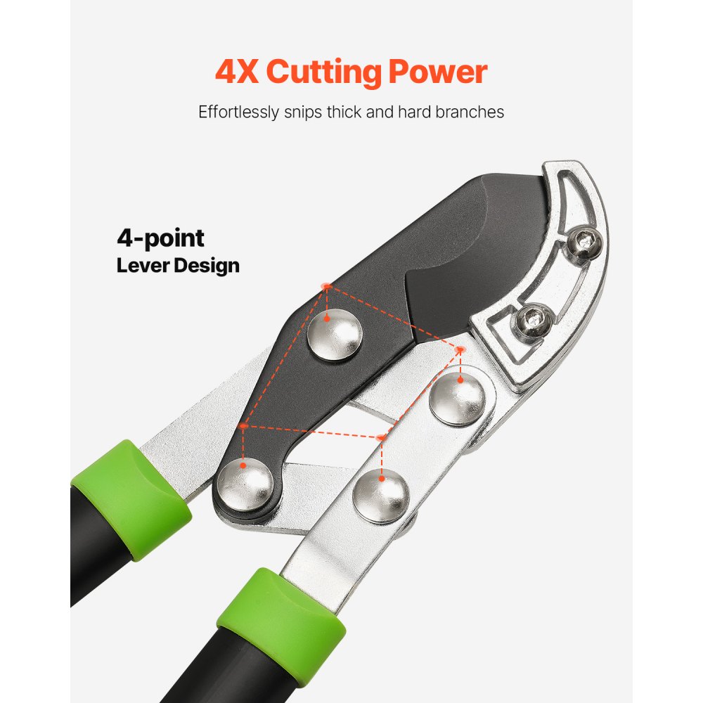 VEVOR Loppers for Tree Trimming, 32 inch Garden Anvil Trimmer with ...