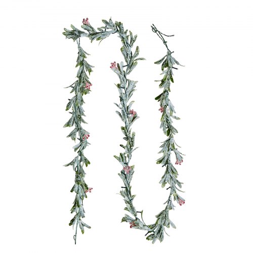 9Ft Christmas Garland with Realistic Vines Berries Olive Leaves and ...