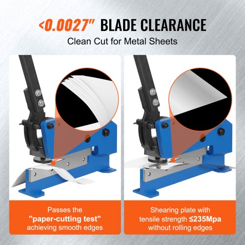 VEVOR 8" Manual Hand Plate Shear for Metal Sheet Processing, HS-8 ...