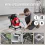 VEVOR Drain Cleaner Machine 50FT x 1/2 Inch Manual Feed Snake Auger ...
