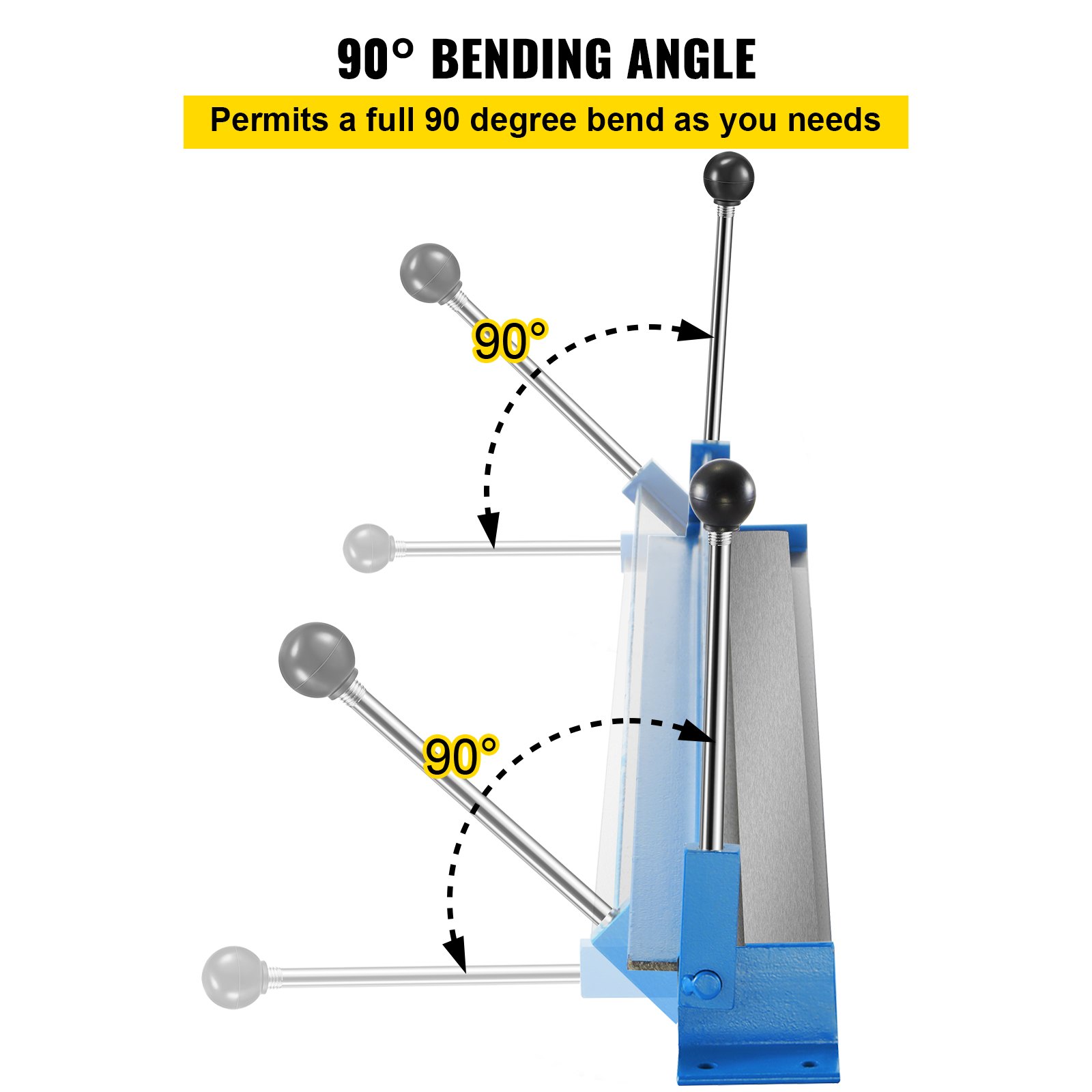VEVOR Sheet Metal Brake 36 In. Metal Bender Brake 910 mm Length ...