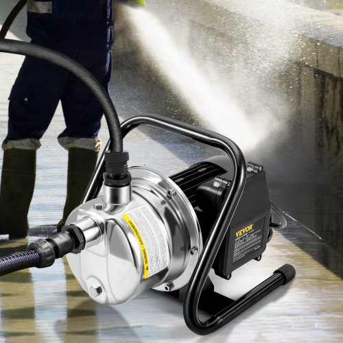 VEVOR Shallow Well Pump Portable Garden Water Jet Pump 1.5HP 1200GPH ...