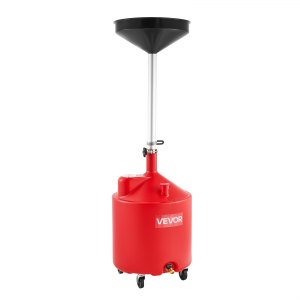 VEVOR 18 Gallon Waste Oil Drain Tank, Industrial Fluid Drain Tank with ...
