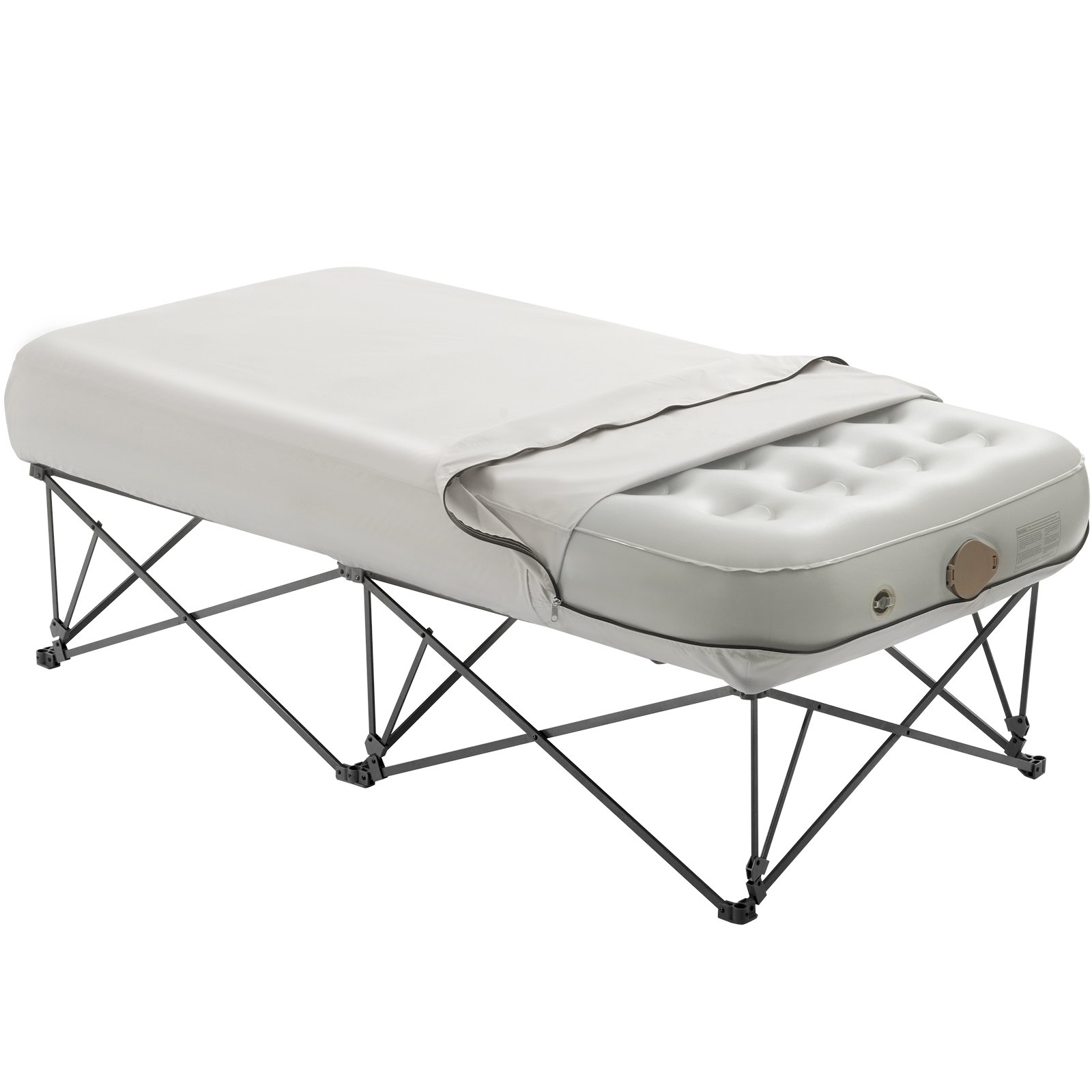 VEVOR Air Mattress Twin with Frame, 1 Person Inflatable Mattress with ...