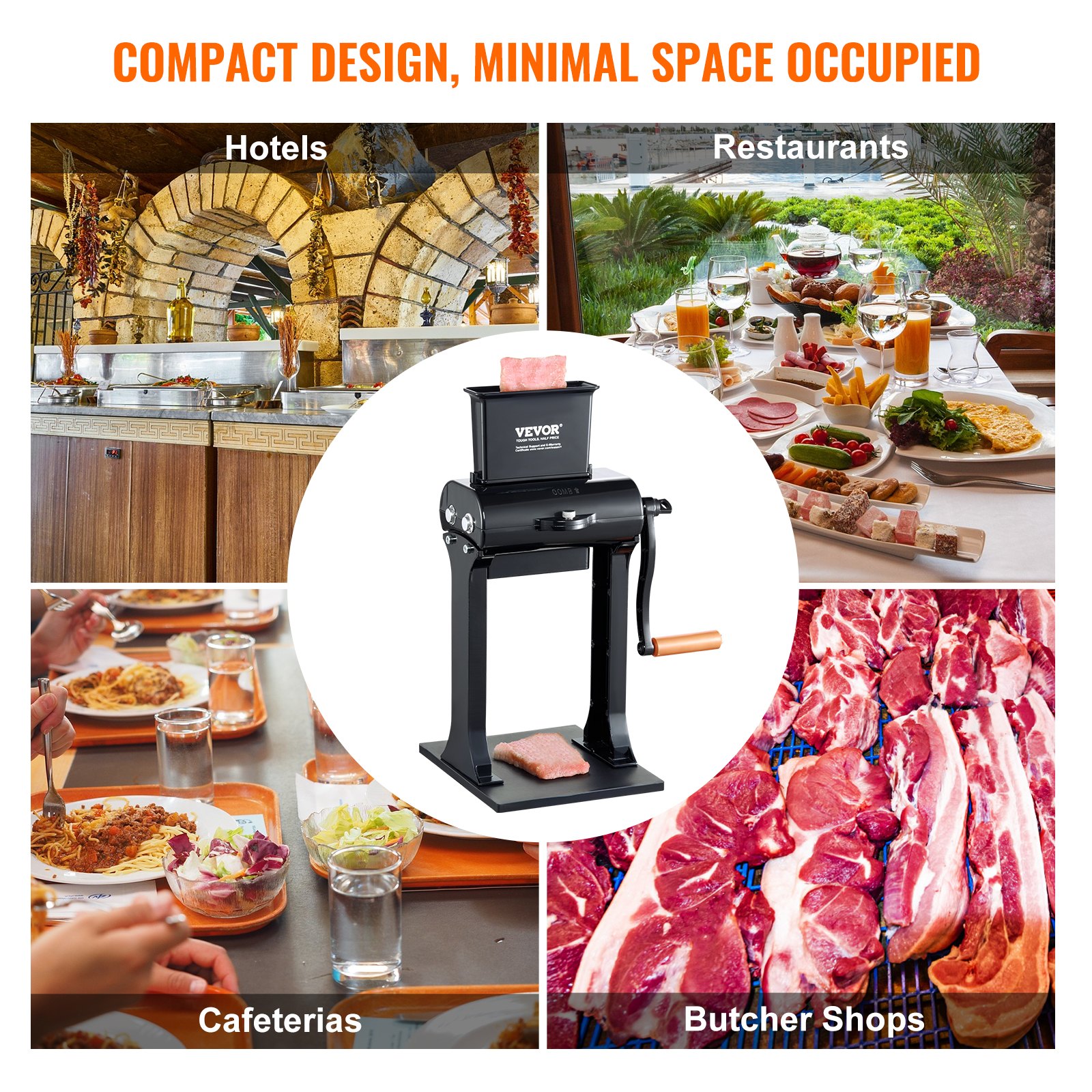 Vevor Commercial Meat Tenderizer Heavy Duty Stainless Steel Meat