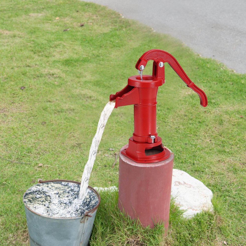 VEVOR Antique Well Hand Pitcher Pump, 25 ft Maximum Lift, Cast Iron ...