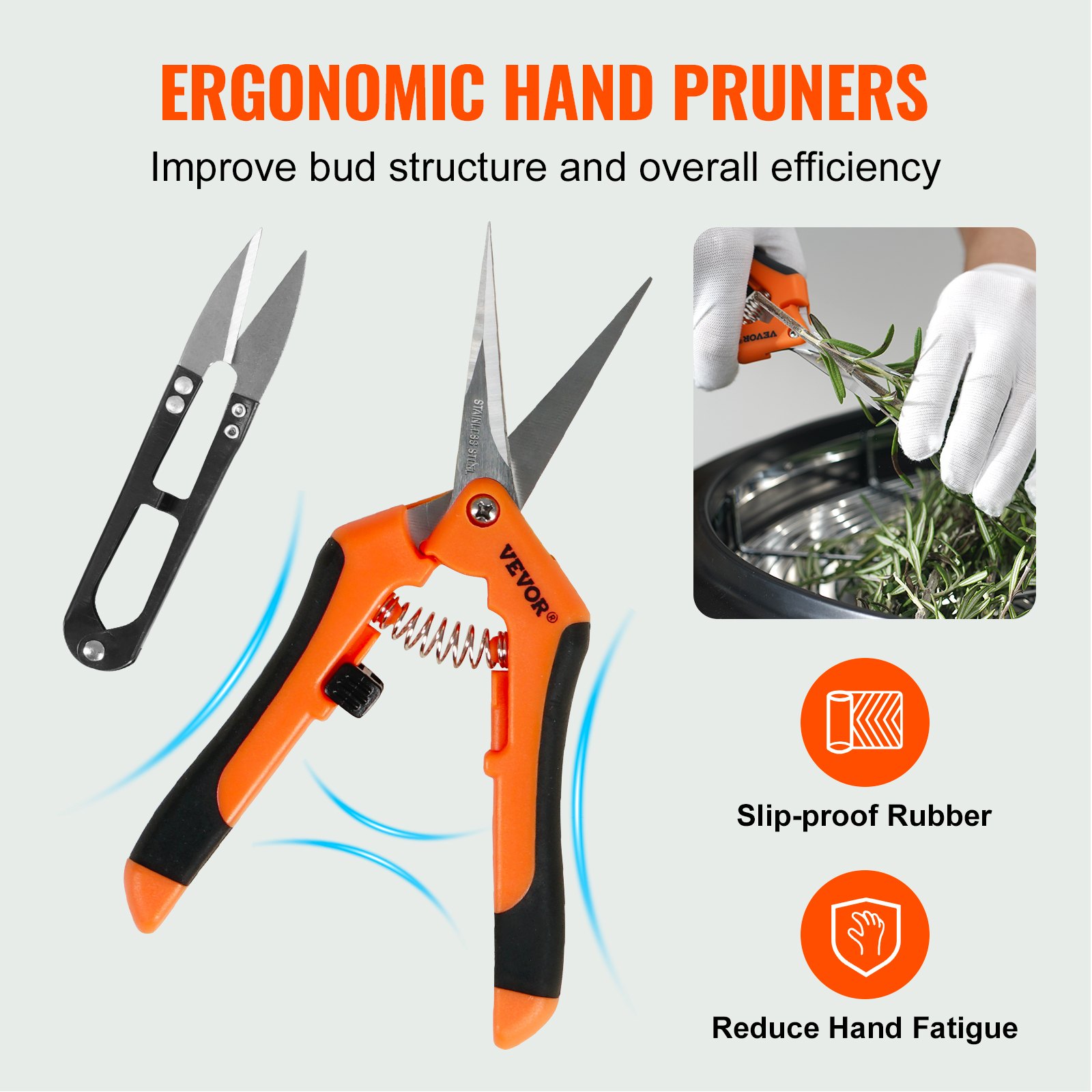 VEVOR VEVOR Bud Leaf Trimmer 24 inch Stainless Steel Manual Bud Trimmer ...