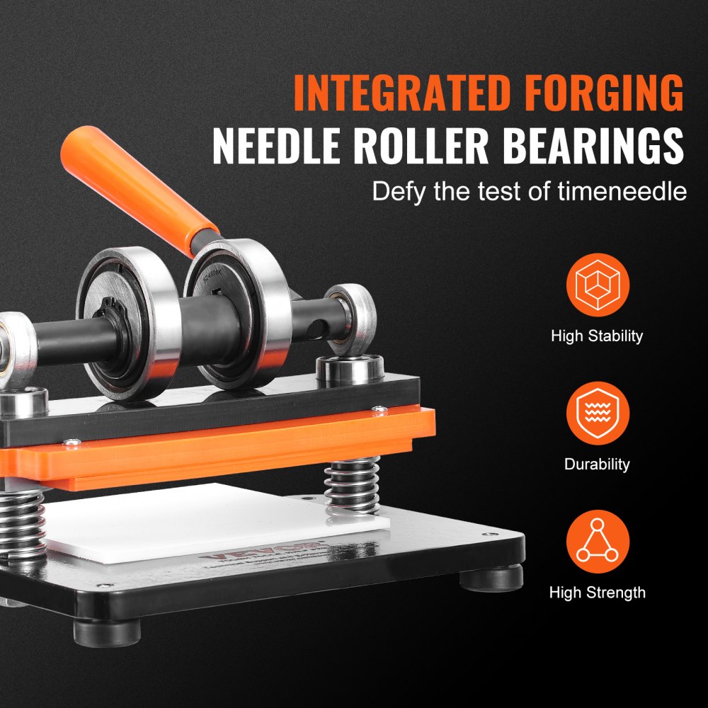 VEVOR Leather Cutting Machine, 7.1 x 3.9 in Embossing Plate Manual Die ...