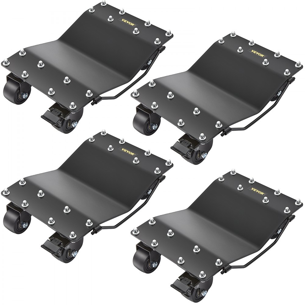 VEVOR Car Dolly Wheel Tire Dolly 4 PCS Heavy Duty Skate Auto Repair ...