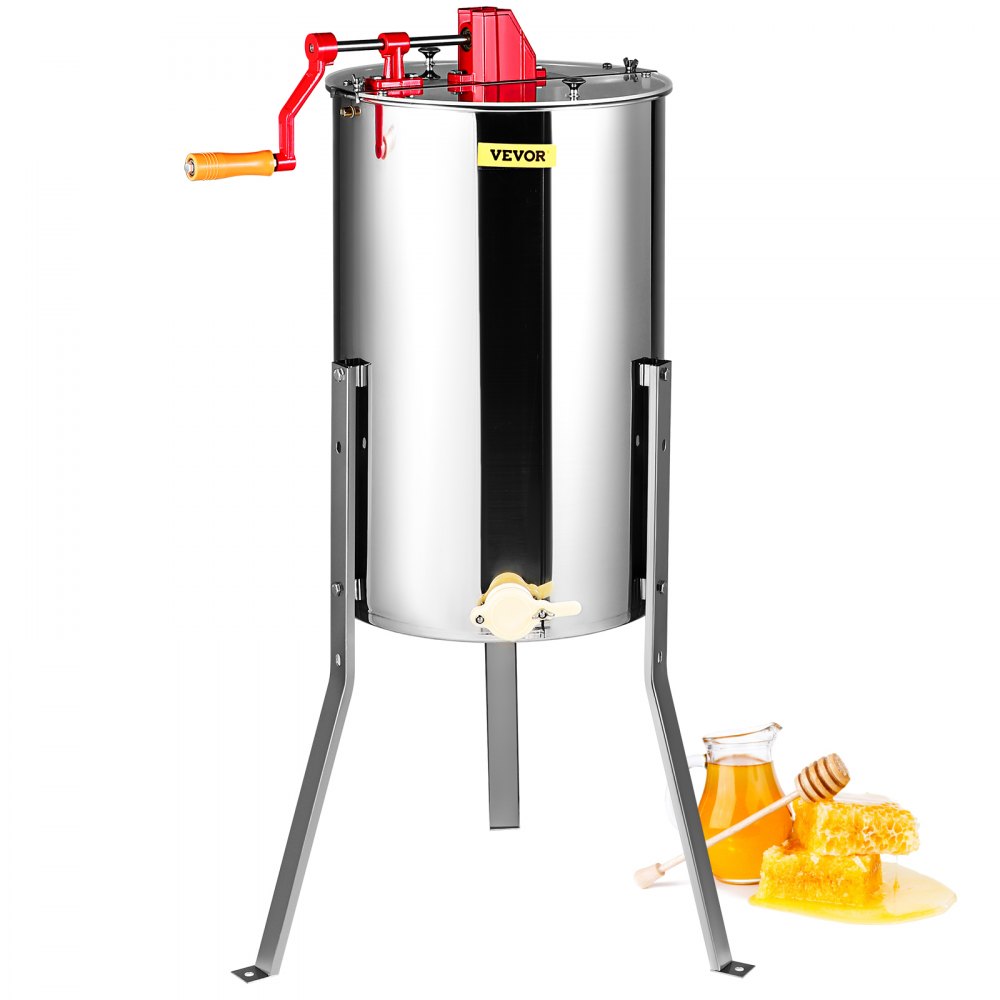 VEVOR Manual Honey Extractor, 2/4 Frames Honey Spinner Extractor ...