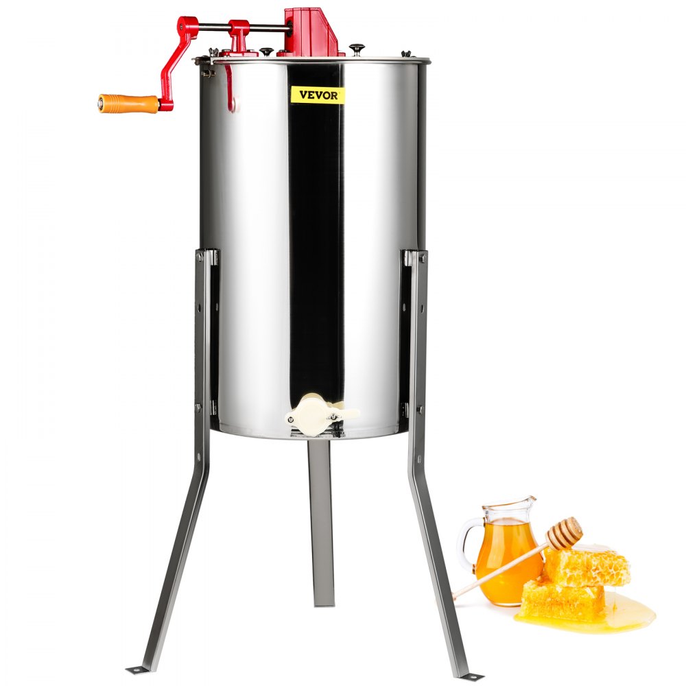 VEVOR Manual Honey Extractor, 3 Frames Honey Spinner Extractor ...