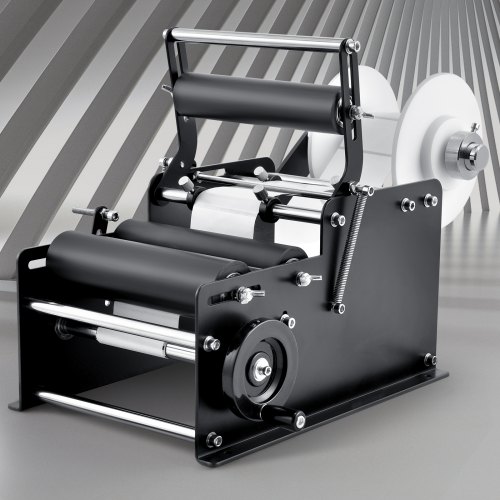 VEVOR Manual Round Labeling Machine, 15-20pcs/min, Bottle Label Applicator for Round Bottles ...