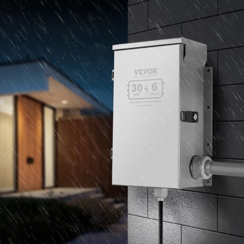 Manual Transfer Switch 30A Generator Transfer Switch Kit NEMA 3R 7500W ...