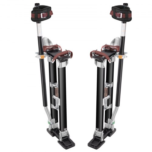 VEVOR Drywall Stilts Aluminum Tool Stilts 24 40 Adjustable Painting Black VEVOR EU