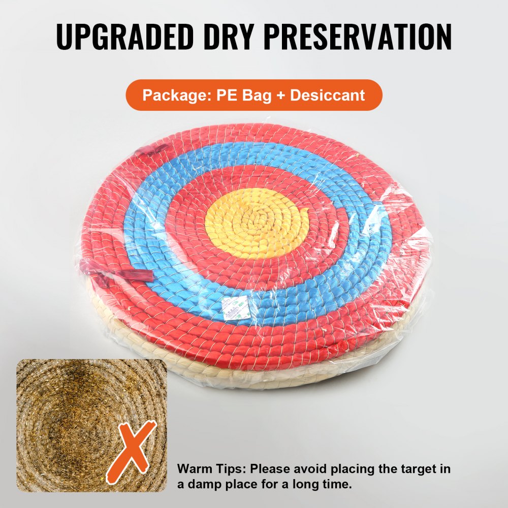 VEVOR Archery Target, 3 Layers 20" Arrow Target, Traditional Solid ...