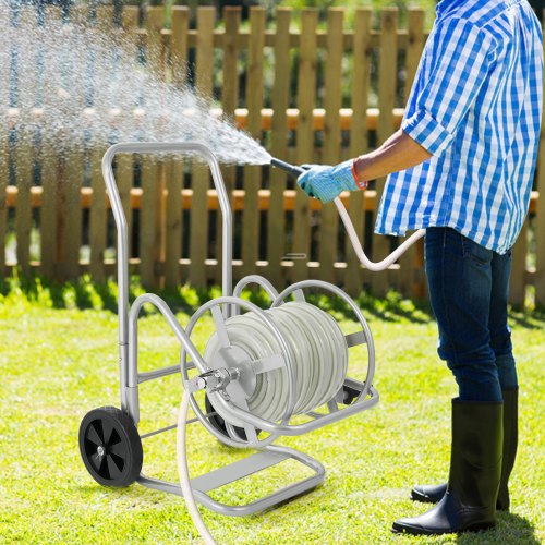 Hose Reel Cart 200ft. Heavy Duty Garden Water Yard Planting w/ Wheels ...