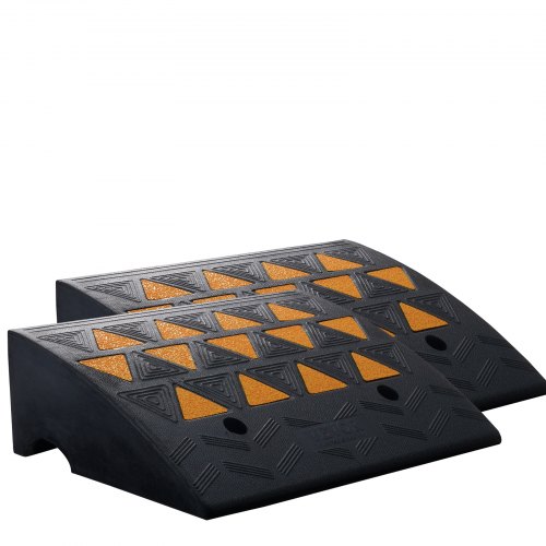 VEVOR Rubber Curb Ramp 2 Pack, 6" Rise Height Heavy-Duty 33069 lbs/15 T ...