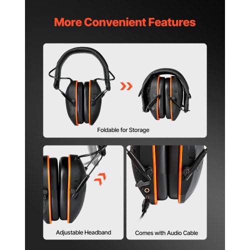 Safety Earmuffs Bluetooth Hearing Protection Ear Muffs Noise Reduction ...