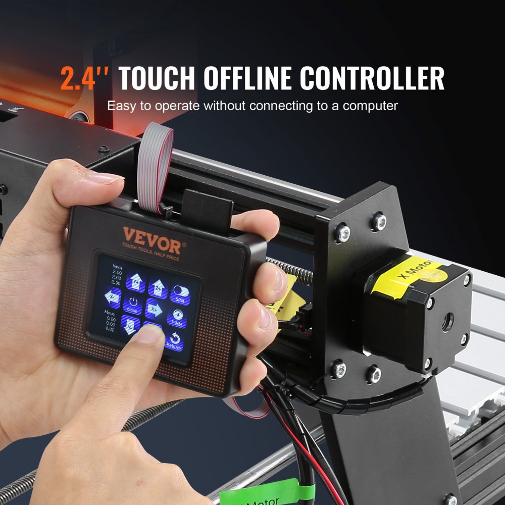 VEVOR CNC Router Machine 120W 3 Axis GRBL Control Wood Engraving ...