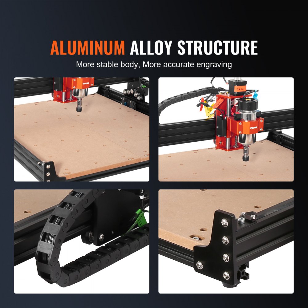 VEVOR CNC Router Machine 300W 3 Axis GRBL Control Wood Engraving ...