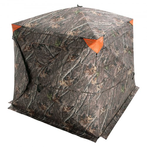 VEVOR Hunting Blind, 270° See Through Ground Blind, 4-5 Person Pop Up ...