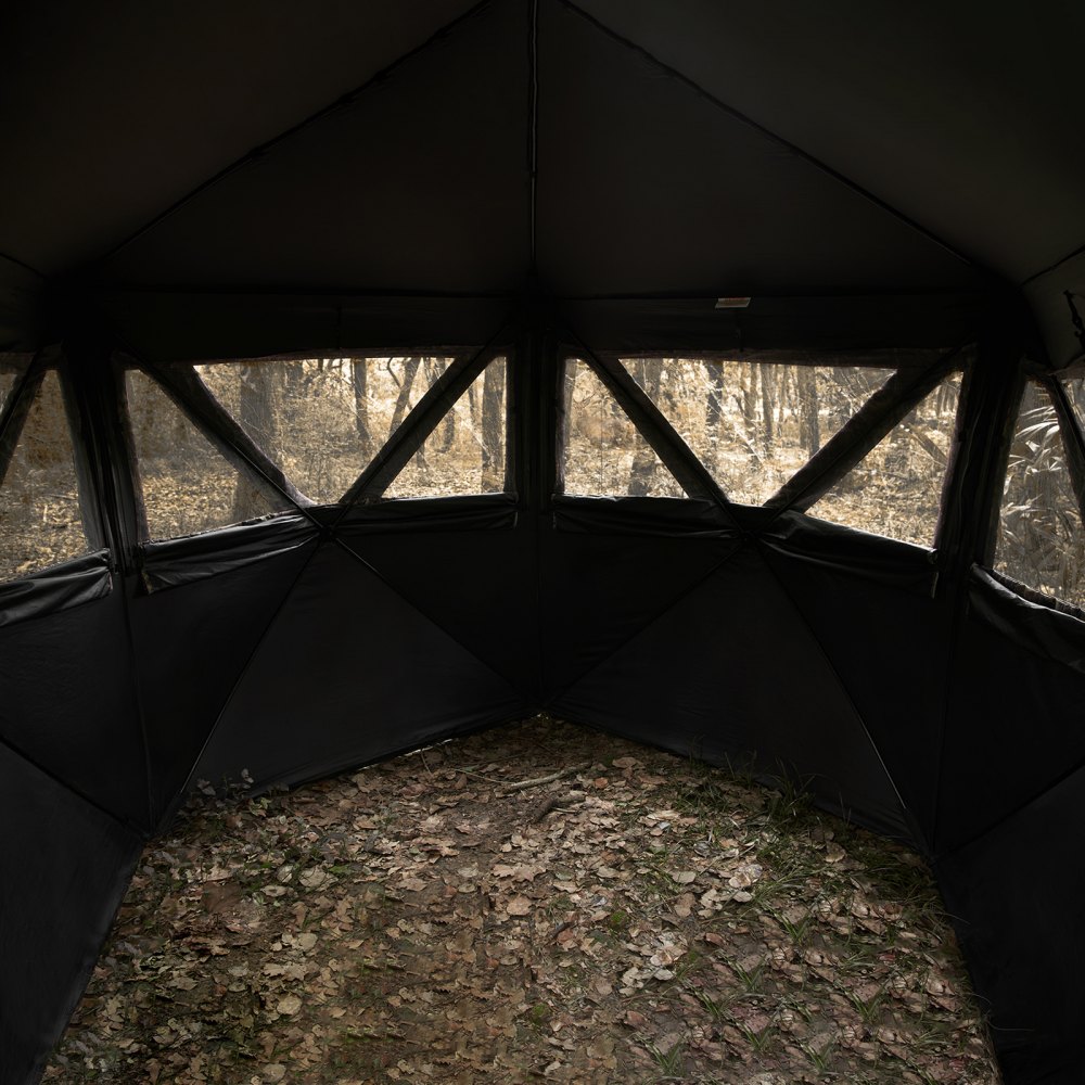 VEVOR Hunting Blind, 288° See Through Ground Blind, 6-7 Person Pop Up ...