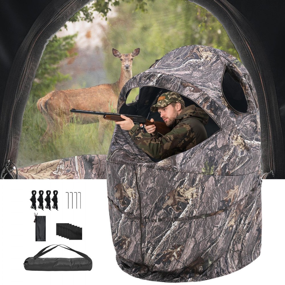 VEVOR Camouflage Hunting Blind — Portable & Waterproof