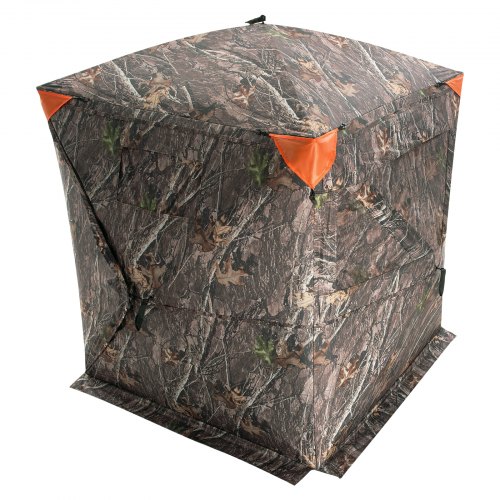 VEVOR Hunting Blind, 270° See Through Ground Blind, 1-2 Person Pop Up ...