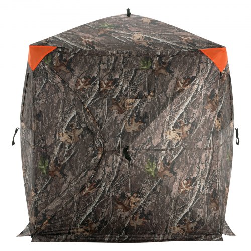VEVOR Hunting Blind, 270° See Through Ground Blind, 2-3 Person Pop Up ...