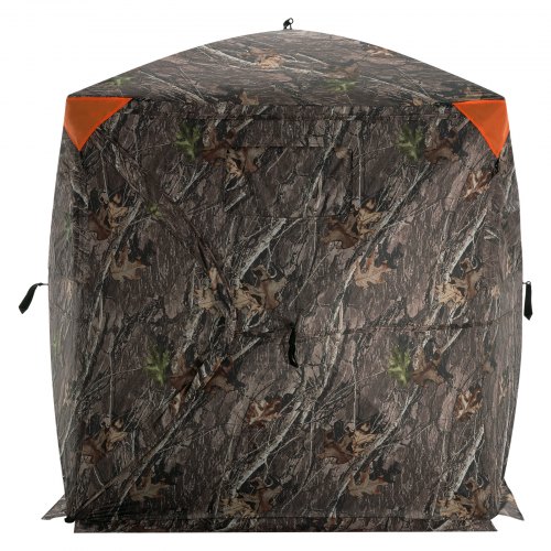 VEVOR Hunting Blind, 270° See Through Ground Blind, 2-3 Person Pop Up ...