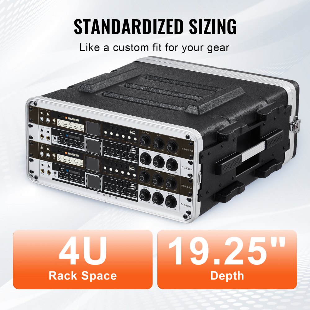 VEVOR 4U Rack Case Server Rack Cabinet 19 in Depth with ABS ... VEVOR 4U Rack Case Server Rack Cabinet 19 in Depth with ABS ...