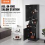 VEVOR Salon Organizer, Station Unit for Hair Professionals, Equipped with 3 Holders for Hair ...