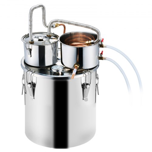 Moonshine Still Water Alcohol Distiller 8Gal w/Thumper Keg & 8W Water ...