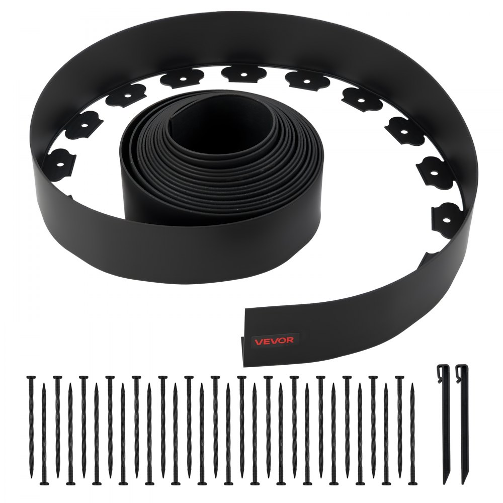 VEVOR Landscape Edging, 33 ft x 4 in Plastic Garden Border Edging with ...