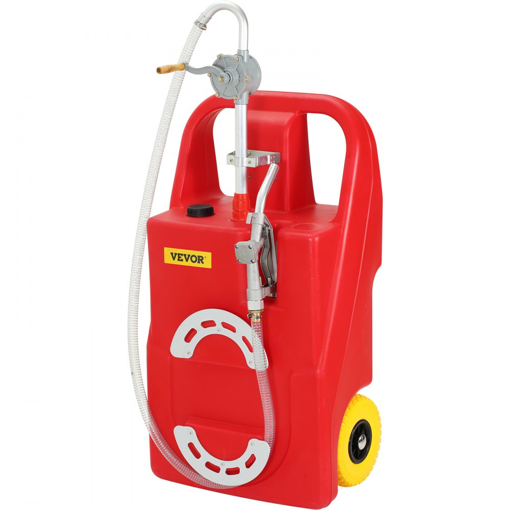VEVOR Fuel Caddy, 25 Gallon, Portable Fuel Storage Tank On-Wheels, with ...